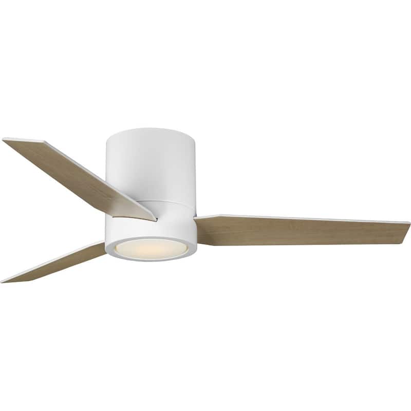 Braden 44-Inch 3-Blade Matte White LED Indoor Hugger Ceiling Fan - 44 ...