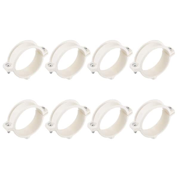 40mm Dia Pipe Hose Clips PVC Bracket Clamps Split Ring Hangers for Pipe ...