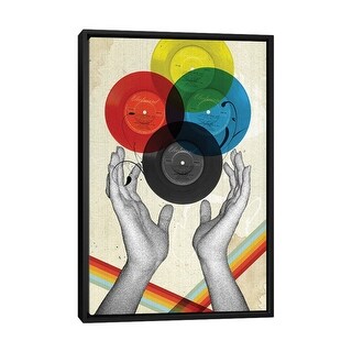 iCanvas "CMYK The Creation Of Retro" by Elo Marc Framed Canvas Print ...