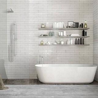 Chelsea 2x10 Gris Polished Ceramic Subway Wall Tile - Bed Bath & Beyond ...