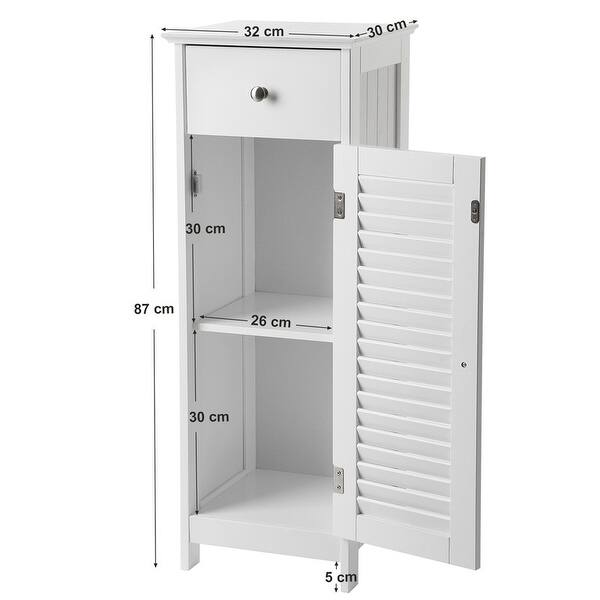 Compact bathroom floor cabinets Narrow freestanding side lockers - Bed ...