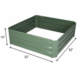 Wave Structure Steel Planter Box Raised Garden Bed Bottomless Design ...