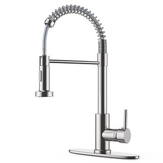 Single Handle Pull Out Spring Sink Faucets for 1 Or 3 Hole - Bed Bath ...
