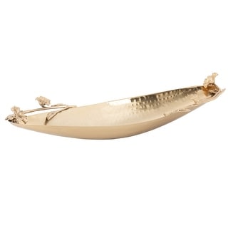 Elegance Eldora Boat Shaped Tray - Satin Gold - Bed Bath & Beyond ...