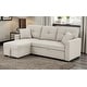Modular Sleeper Sectional Sofa with Pull-Out Bed, Hidden Storage ...