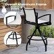 Outdoor Swivel Bar Stools Sunbrella Textilene Aluminum Patio Bar Chairs ...
