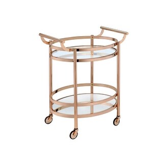 2-tier Bar Cart Open Serving Cart Bathroom Standing Rack, Gold - Bed ...