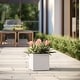Tall Concrete Square Plant boxes / Large Indoor and Outdoor flower ...