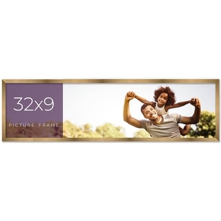 32x9 Bronze Real Wood Picture Frame Width 0.75 inches | Interior Frame ...