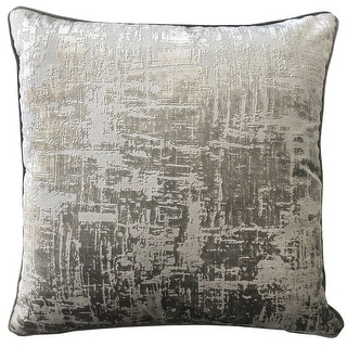 Rodeo Home Halston Cut Velvet Distressed Square Throw Pillow- 23"H x 23 ...