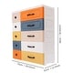 Plastic 10-Drawers Dresser Colorful Storage Cabinet Chest - Bed Bath ...