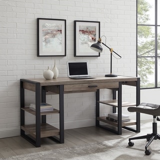 Walker Edison 60-inch Urban Blend Computer Storage Desk - Bed Bath ...