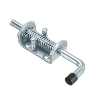 Spring Loaded Latch Pin 6.5", Iron Security Latch Sliding Barrel Bolt ...