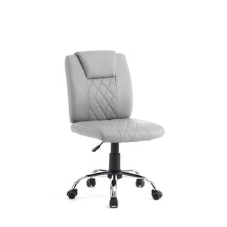 Genesis Home Office Task Stool Desk Chair, Armless Thick Cushion ...