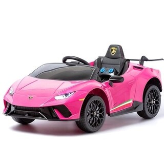 Lamborghini Huracan 12V 4WD 1-Seater Ride-On Car - Rubber Wheels ...