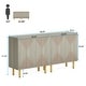 58 Inches Sideboard Buffet Cabinet with Doors Freestanding Storage ...