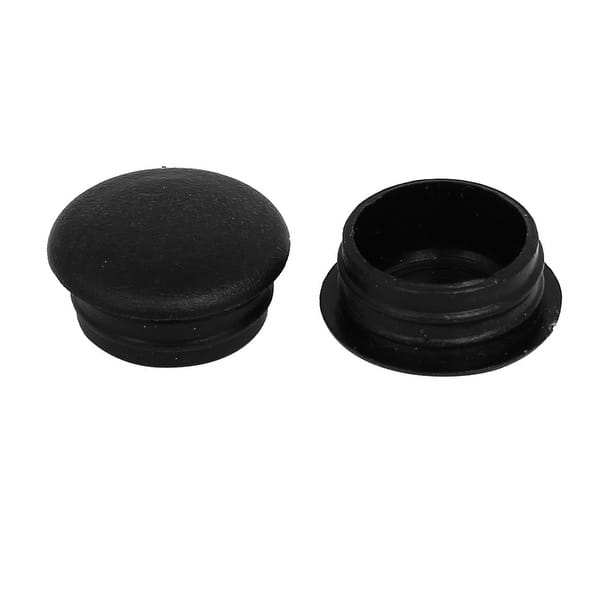 15mm Dia Plastic Thread Design Screw Cap Covers Hole Lids Black 30pcs ...