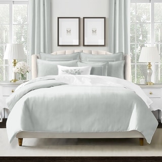 Ruben Stripe Sage Reversible Duvet Cover Set - Bed Bath & Beyond - 41306965