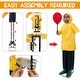 Halloween Outdoor Decorations, 4-Foot Life-Size Animated Props with ...