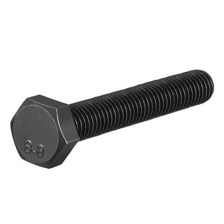 M8x50mm Hex Head Screw Bolts Fastener Grade 8.8 Carbon Steel 5pcs - M8 ...