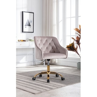 Swivel Shell Chair for Living Room with Casters & Adjustable Lift Seat ...