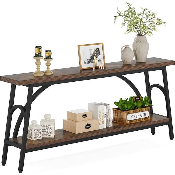 Extra Long Console Table 70.8 Inch Narrow Sofa Tables Entryway Table ...
