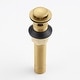 Bathroom Sink Drain with Strainer Basket Brushed,Gold - Bed Bath ...