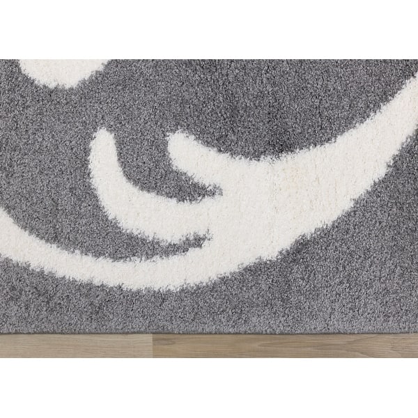 Fairmont Collection - Grey/White Swirl Design Rug - On Sale - Bed Bath ...