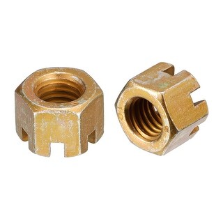 Hexagon Slotted Nuts, Carbon Steel Hex Castle Nuts - Bed Bath & Beyond ...