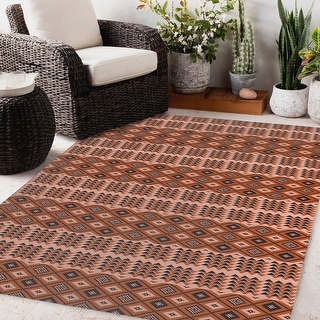 MARRA RUST Outdoor Rug By Becky Bailey - Bed Bath & Beyond - 34348143