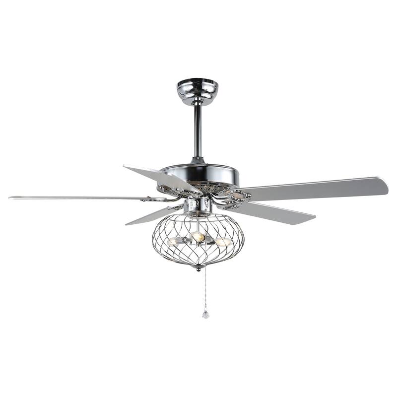 Cusp Barn Industrial Caged Ceiling Fan with Remote Control Farmhouse ...