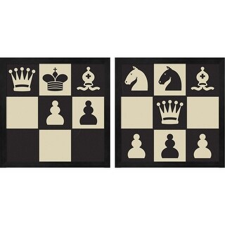 Jacob Green 'Chess Puzzle' Framed Art, Set of 2 - Bed Bath & Beyond ...