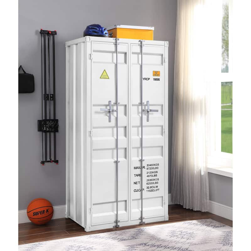 ACME Cargo Wardrobe in White - Overstock - 28676344
