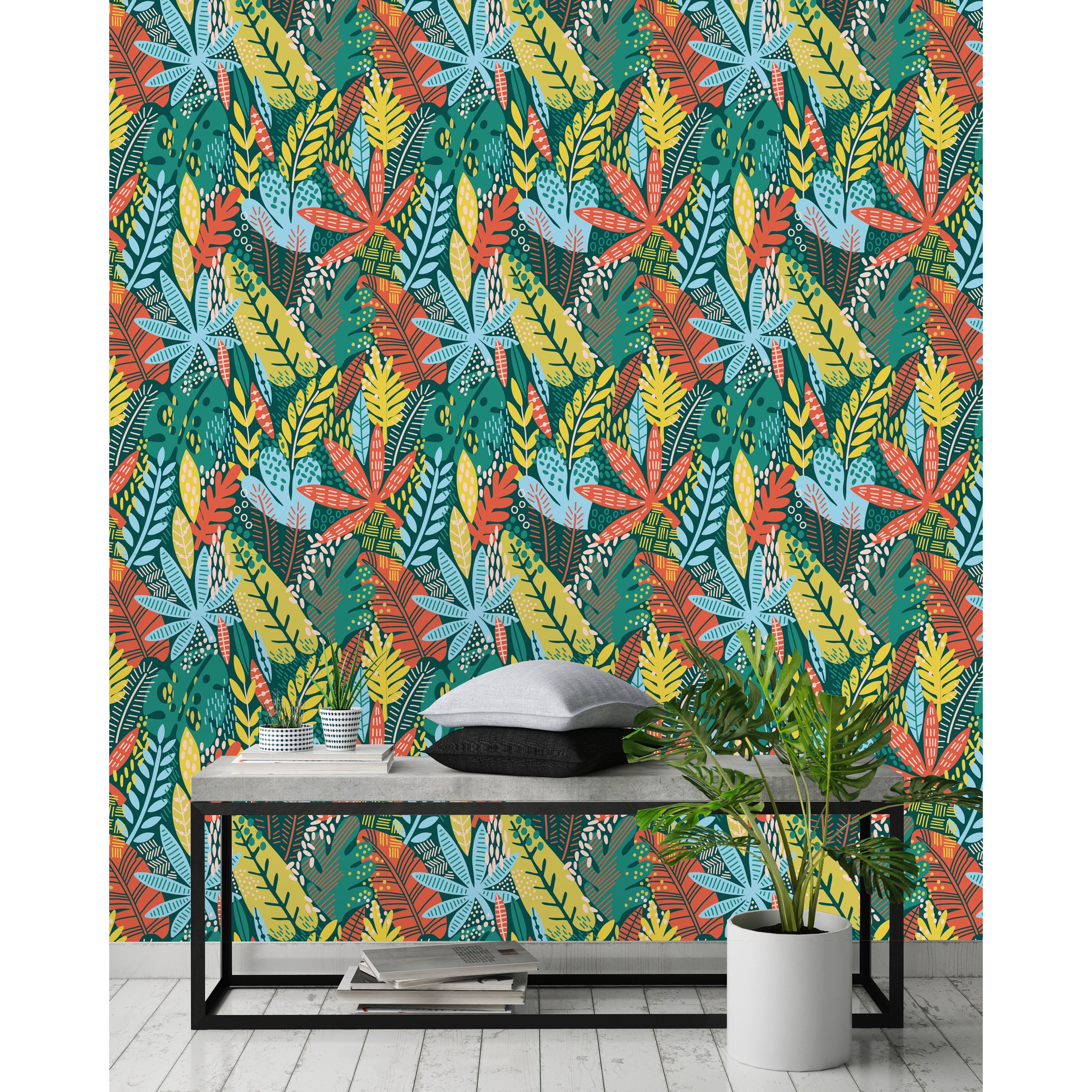 bright leaf wallpaper