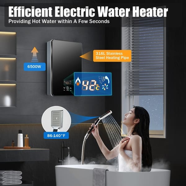 Electric Tankless Instant Hot Water Heater for Shower - Bed Bath ...