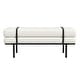 HomePop upholstered Bench with Metal Base - Cream Boucle - Bed Bath ...