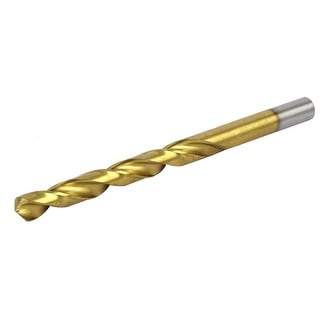 9.1mm Drilling Dia Titanium Plated 2 Flutes Straight Shank Twist Drill ...