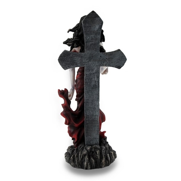 Undead Zombie Girl Walking On a Gothic Grave Sculptural Statue - 10 X 3 ...