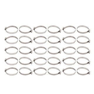 30Pcs 46-70mm Clamping Range 10mm Width Stainless Steel Hose Clamp ...