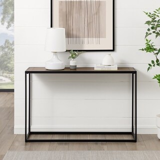 Walker Edison Contemporary Decorative-Top Rectangle Console Table - Bed ...