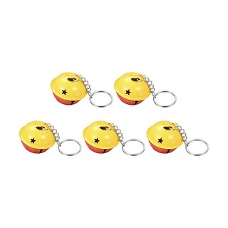 5Pcs Pet Bells, 4cm/1.57" Dia Jingle Chains Carbon Steel for DIY Yellow ...
