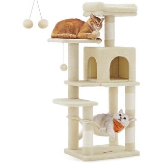 Cat Tree, 44.1-Inch Cat Tower for Indoor Cats, Multi-Level Cat Condo ...