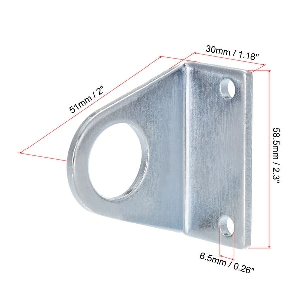 Cylinder Clevis Mounting Bracket 2 Bolt Holes Pneumatic Parts for 40mm ...