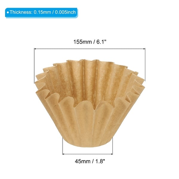 1-2 Cup Basket Coffee Filters Coffee Paper 6.1x1.8 Inch Drip Coffee ...