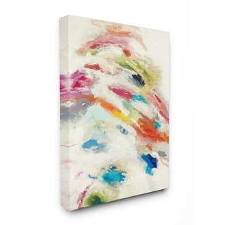 Stupell Abstract Color Movement Textured Painting Canvas Wall Art - Bed ...