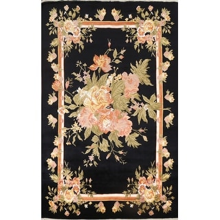 Vegetable Dye Wool/ Silk Aubusson Oriental Area Rug Handmade Carpet - 6 ...