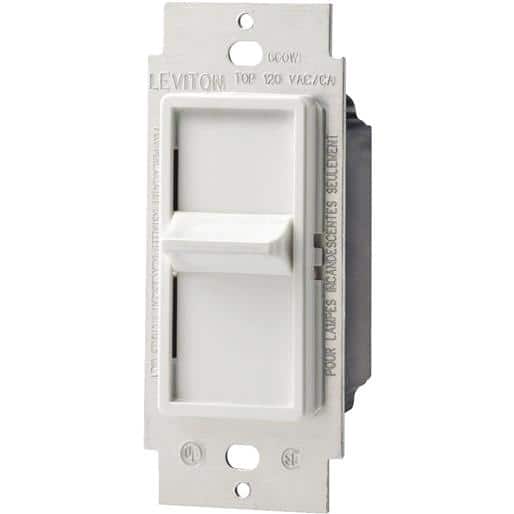 Leviton Wht Slide Dimmer C32-06631-0LW Unit: CARD - Bed Bath & Beyond ...