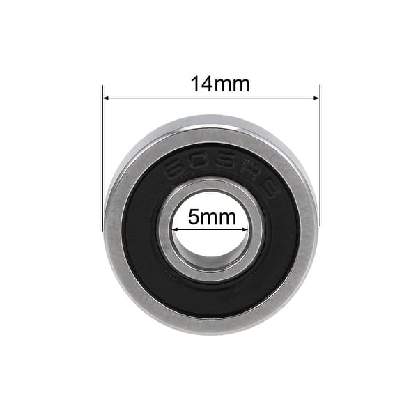Deep Groove Ball Bearings Metric Double Sealed Chrome Steel ABEC-1 Z2 ...