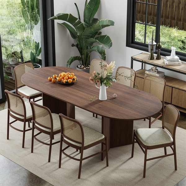 Brix V Leg Solid Wood Dining Table Kitchen Tables for Dining Room