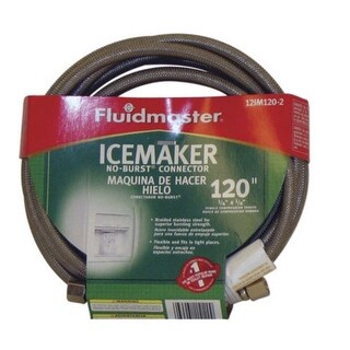 Fluidmaster 12IM120 Ice Maker Connector 120",GÇóBraided stainless steel ...